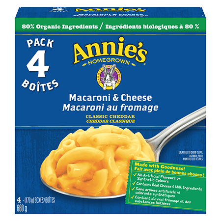 Classic Cheddar Macaroni & Cheese | 4 Pack | Annie's Homegrown